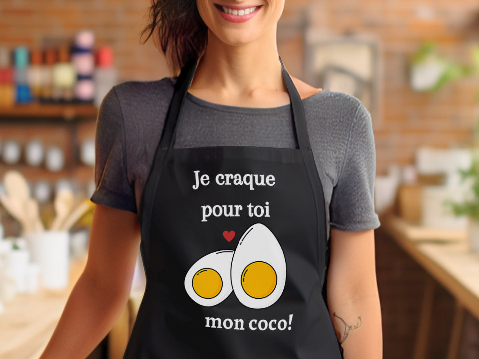 Tablier - Je craque pour toi mon coco